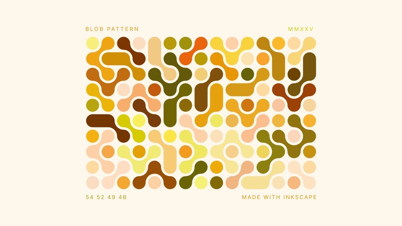 Easiest Way to Create Blob Pattern Using INKSCAPE and Shape Builder Tool