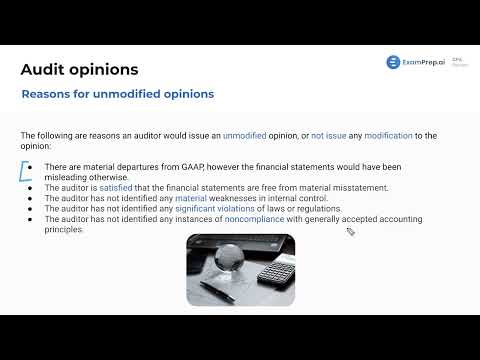Unmodified/Unqualified Opinions [CPA Prep]