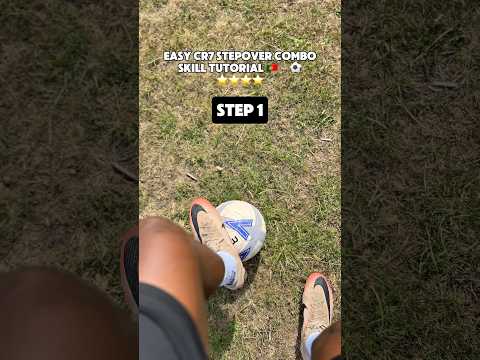 EASY CR7 Stepover Combo SKILL TUTORIAL 🇵🇹🐐⚽️#football #shorts