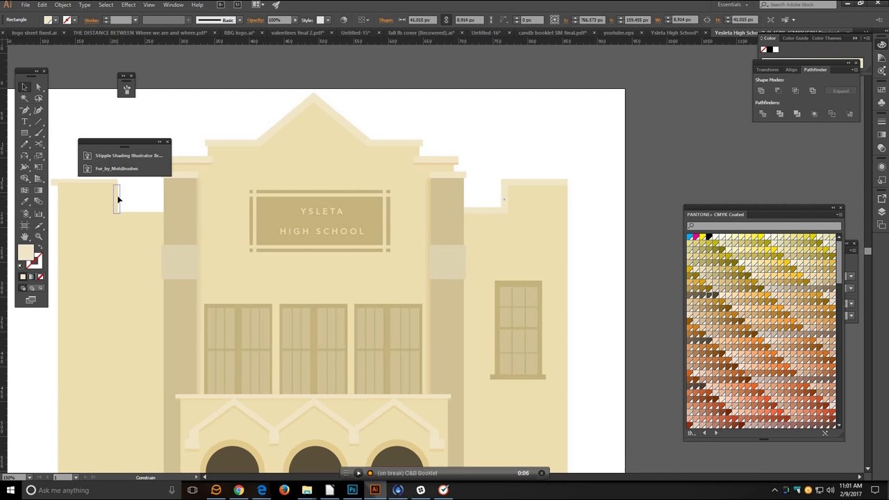 Time lapse: Adobe Illustrator School Graphic