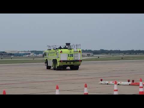 Springfield Airport Fire Truck out driving around