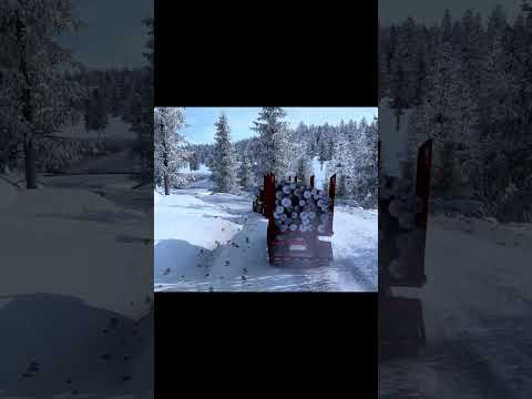 Logging In The Snow - ATS #shorts