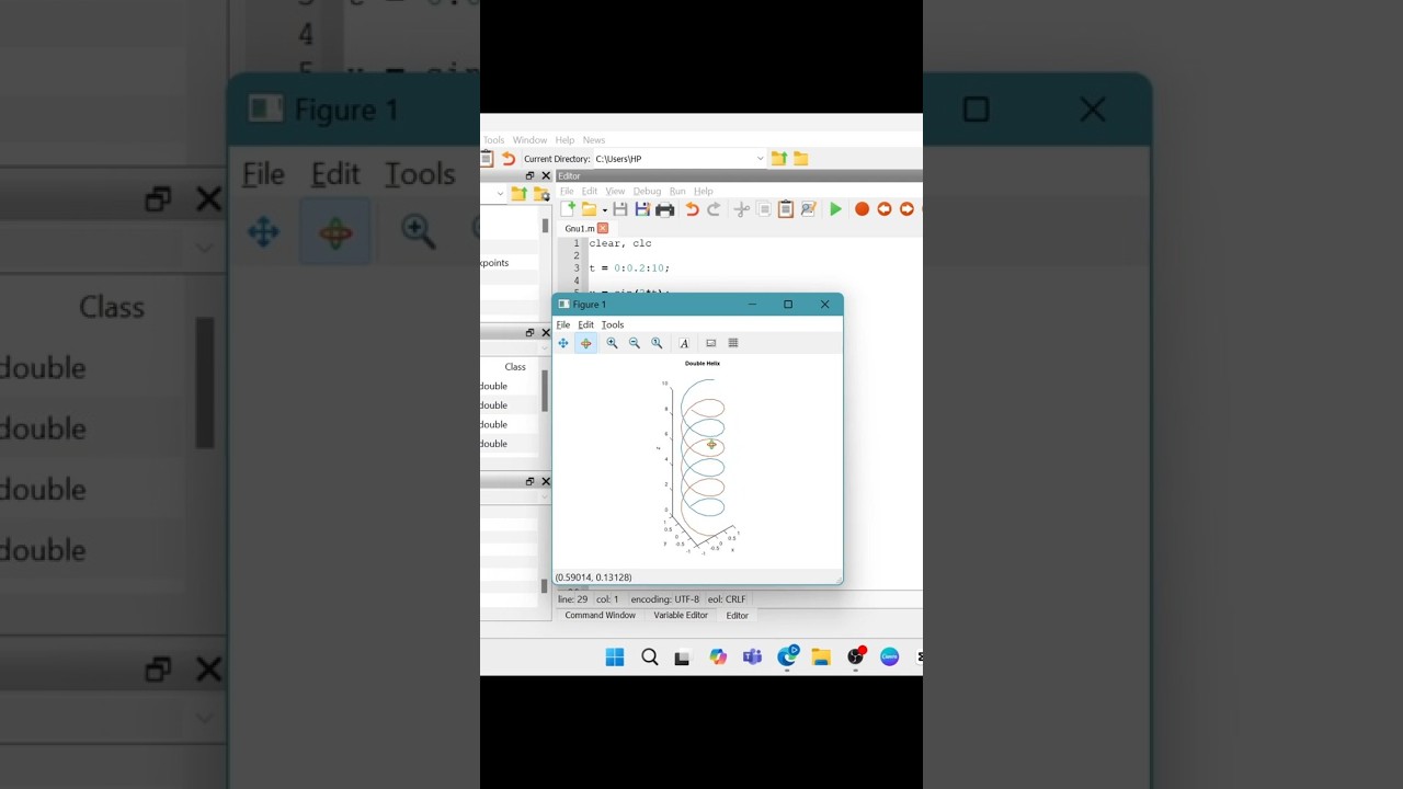 3D Plot in GNU Octave / MATLAB in 20 sec