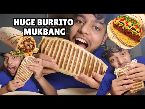 HUGE BURRITO MUKBANG UK ASMR ¦ *REAL EATING SOUNDS*