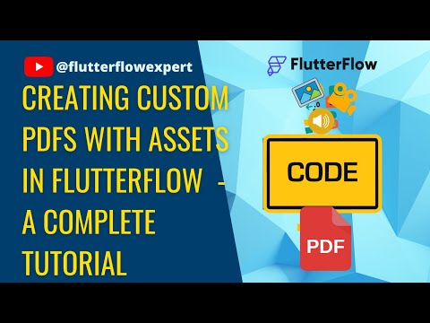 Creating Custom PDFs with Assets in @FlutterFlow - A Complete Tutorial