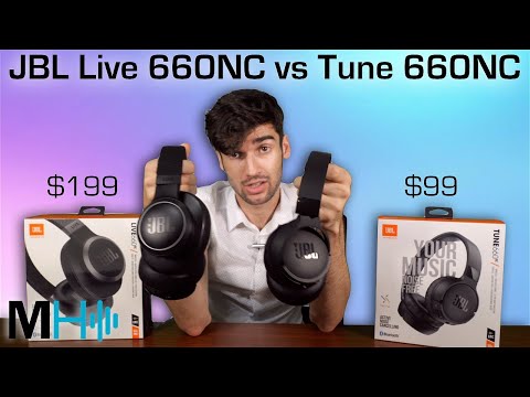 JBL Live 660NC vs Tune 660NC - $99 vs $199 - Bluetooth Noise Cancelling Headphone Comparison Review