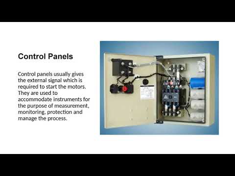 Control panel for submersible Motors