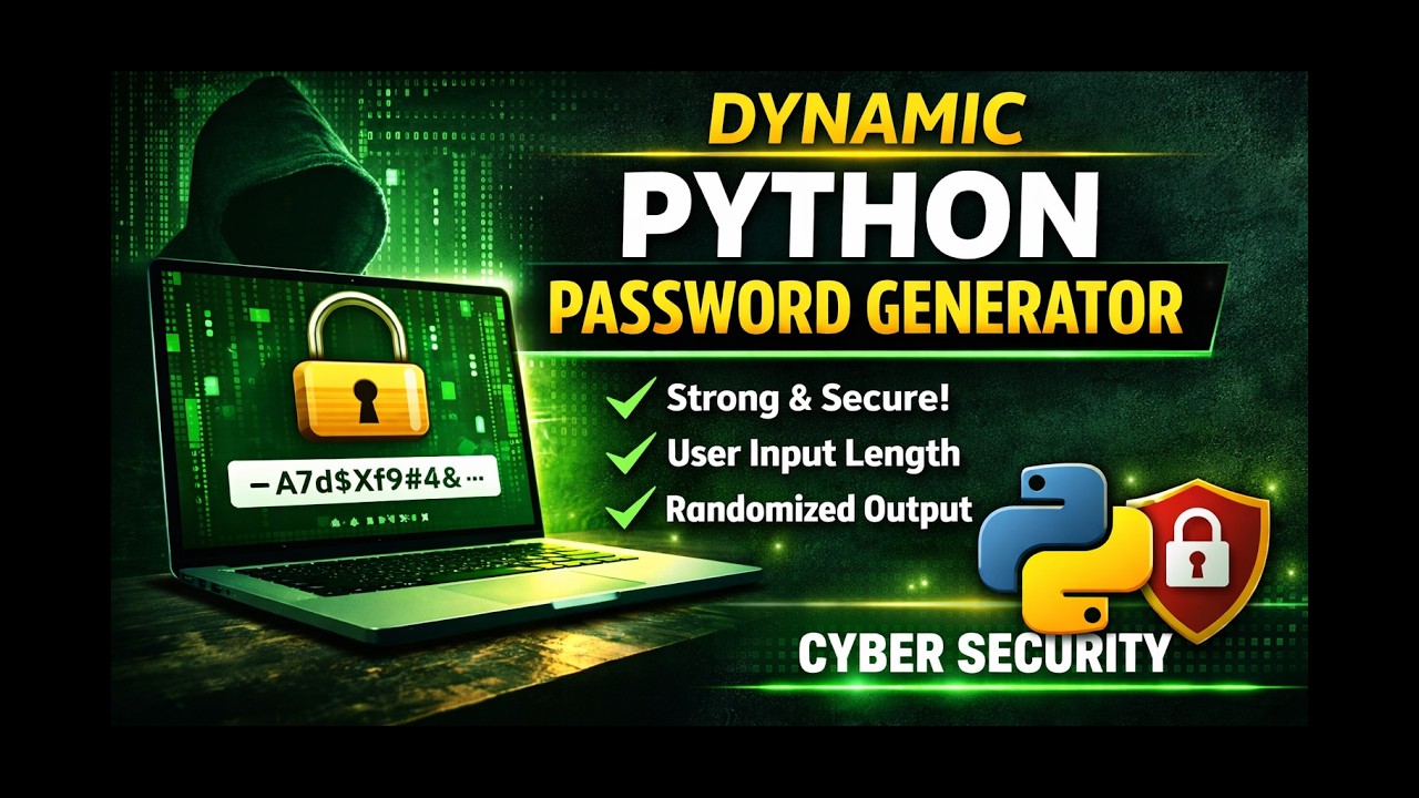 Password Generator | Python using random and string module | Cyber Security related