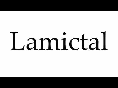 How to Pronounce Lamictal