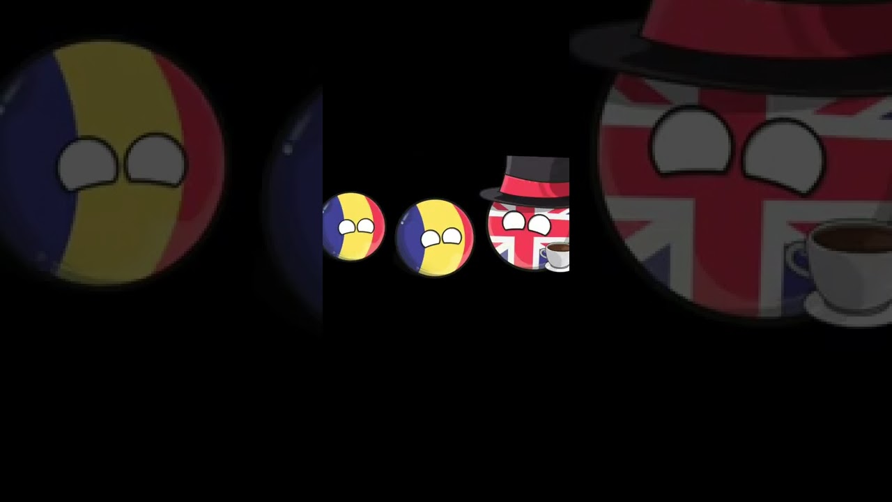 Romanian flag funny countryball animation #countryballs #geography #flags #world
