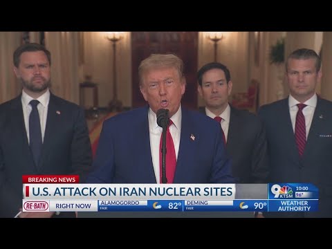 U.S. conducts airstrikes on 3 Iran nuclear facilities