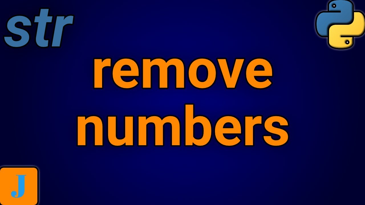 How To Remove Numbers From String In Python