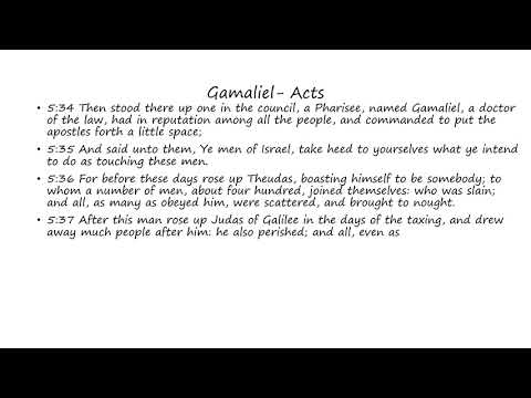Gamaliel: Acts
