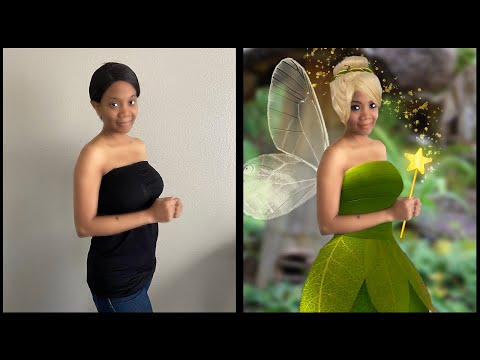 How I Transformed Myself Into Tinker Bell Using Adobe Photoshop