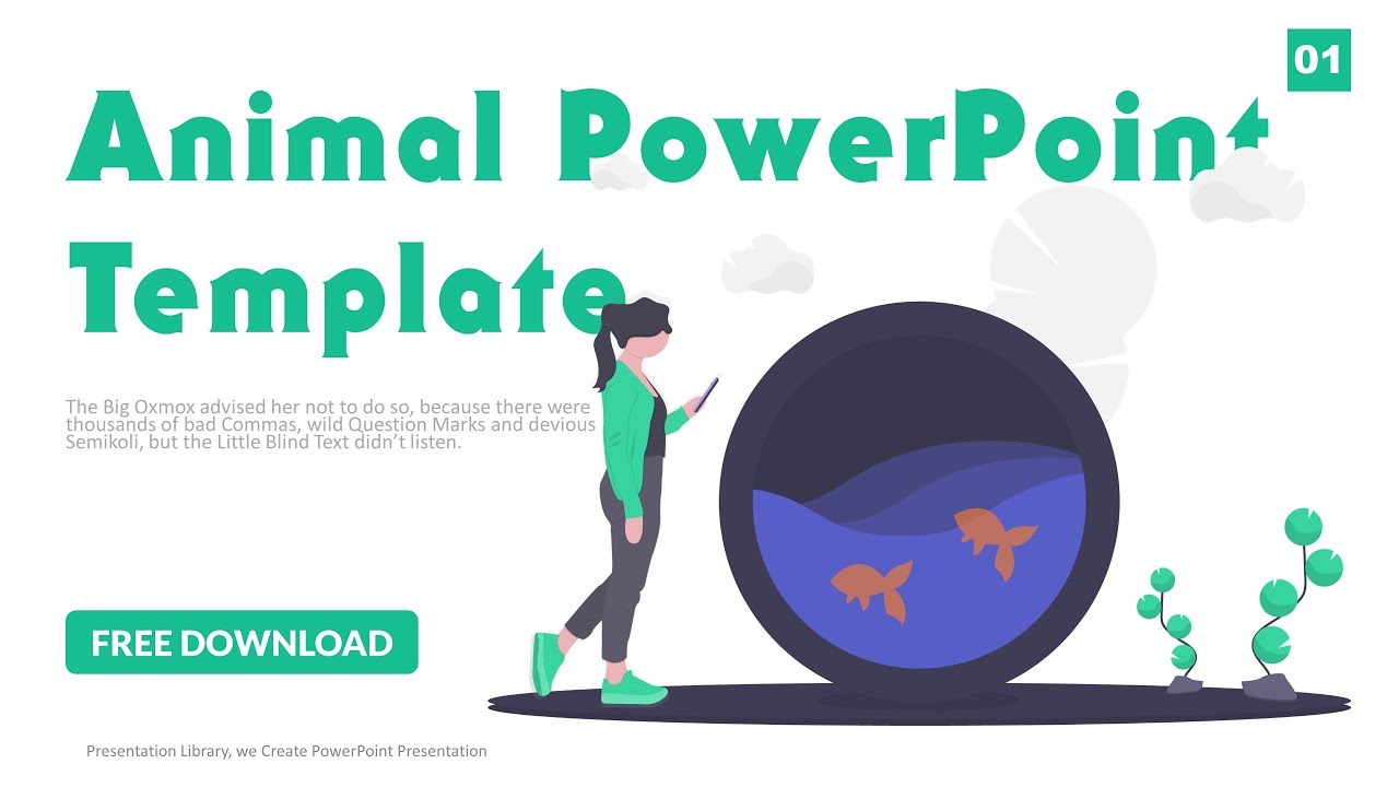 Awesome Animal PowerPoint template For Free | Animated PowerPoint | 2019