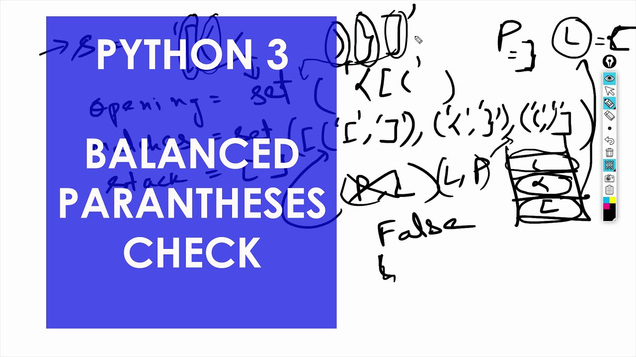 balanced parentheses using stack python 3