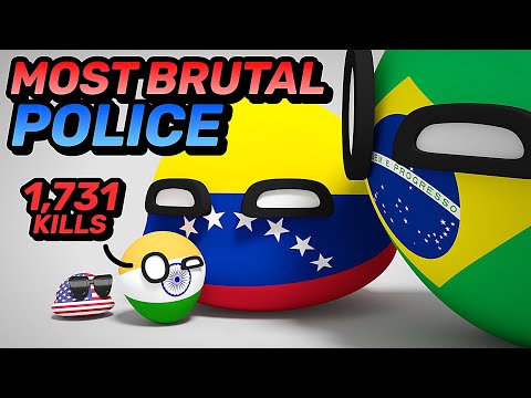 COUNTRIES SCALED BY POLICE BRUTALITY | Countryballs Animation
