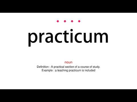 How to pronounce practicum - Vocab Today