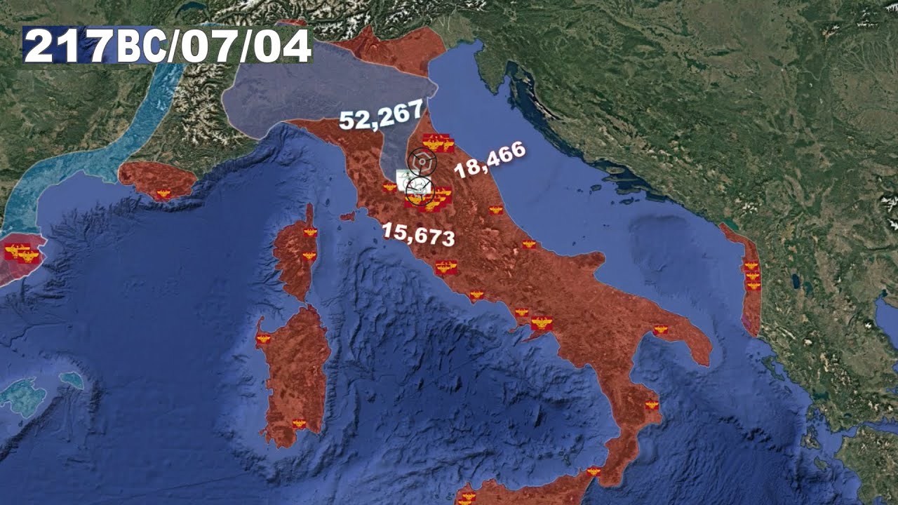 Hannibal Barca vs Rome – The Second Punic War [Every Day With Units]