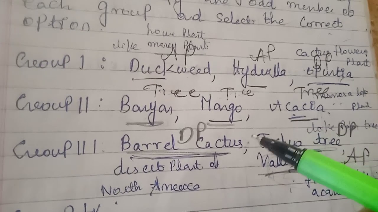 class 5 NSO plant chapter achiever section 2 mark question