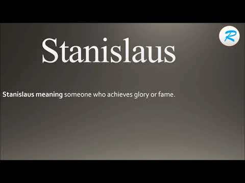 How to pronounce Stanislaus