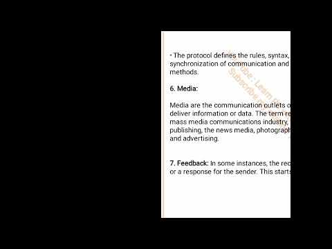 DIT📝🖥️Define Basic component of Communication System|7 parts of Communication Process|With diagram🌐