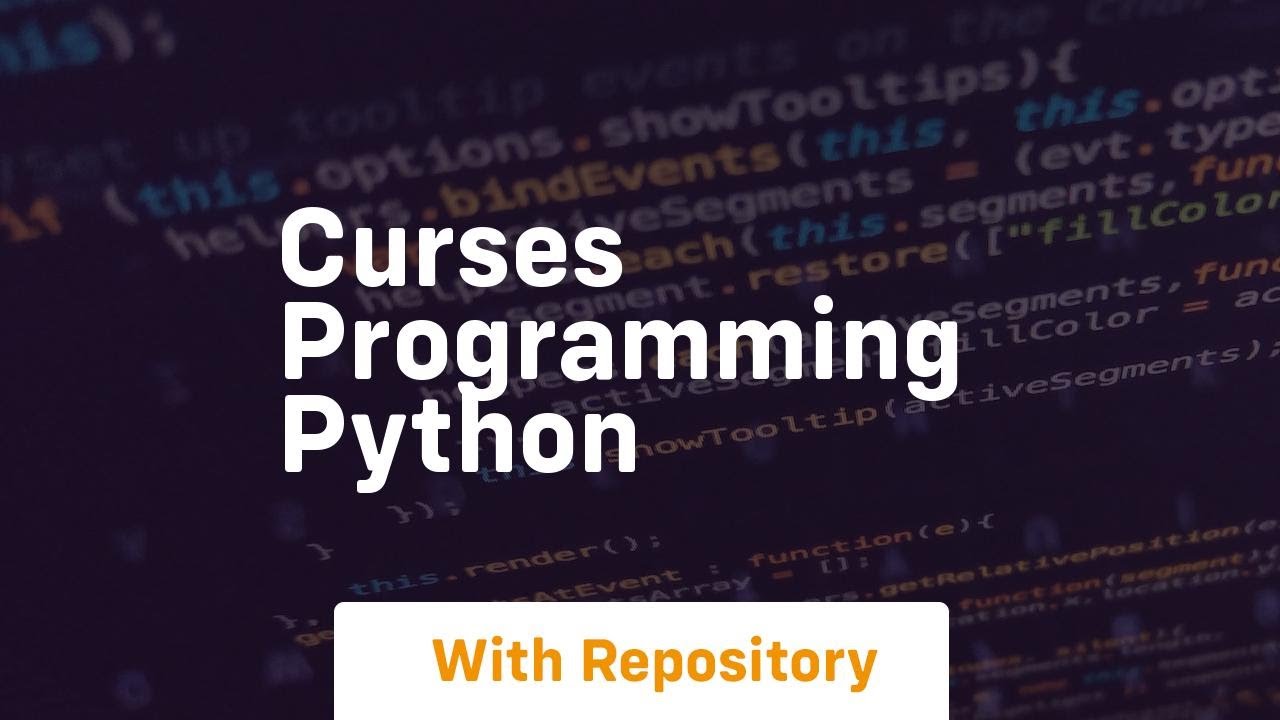 curses programming python