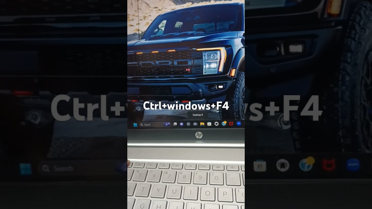 how to remove multiple virtual desktop using keyboard