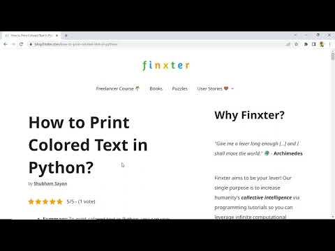 How to Print Colored Text in Python