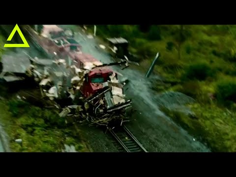 Unstoppable Movie - Surviving The Train Crash - 2/6