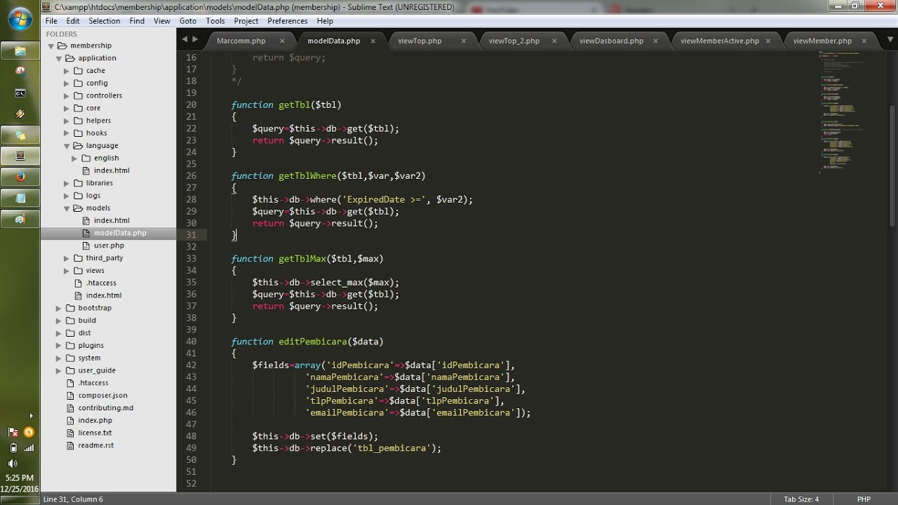 Penjelasan MVC PHP Framework CodeIgniter