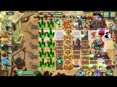Big Bad Butte - Level 36 - 40 | You Won't Believe This Crazy Plant Defense!