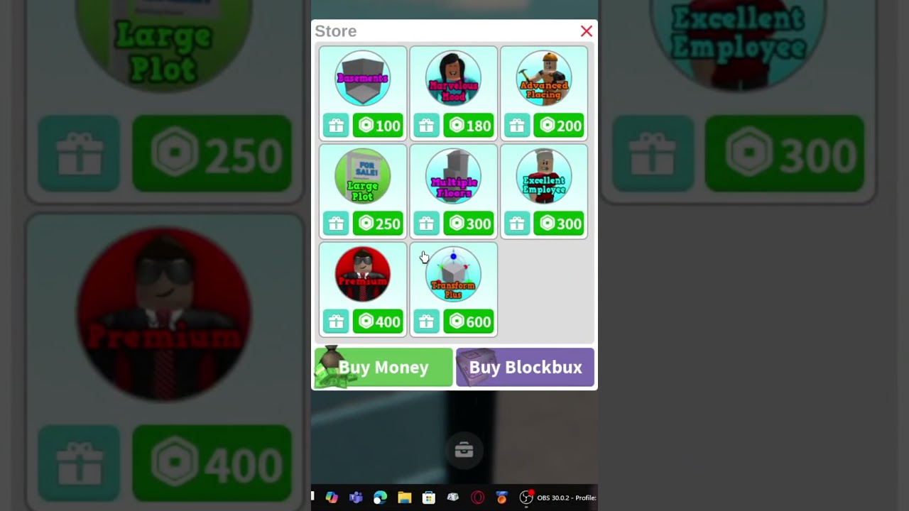 buying muti floor gamepass and the basement gamepass #roblox#bloxburg#gamepass