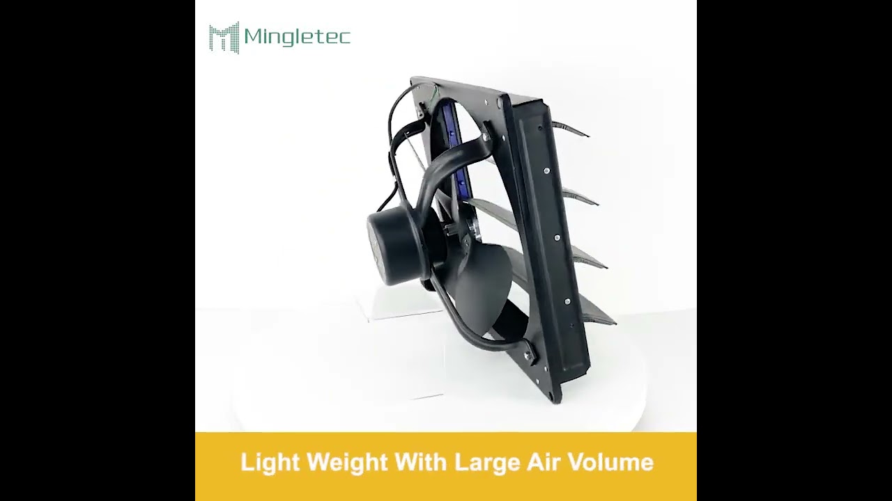 Low Noise wall mounted square industrial axial flow fan