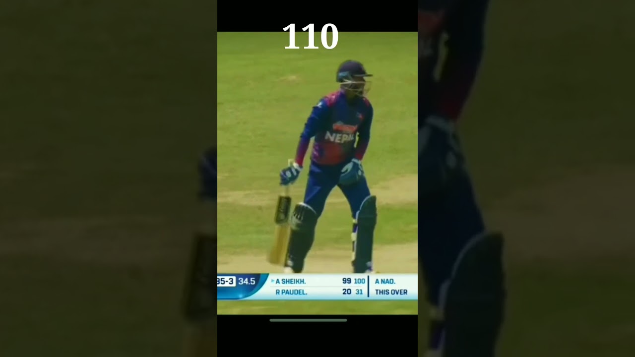 Aasif Sheikh - He scores His first ODI Hundred vs PNG || Icc Men's league 2 ||