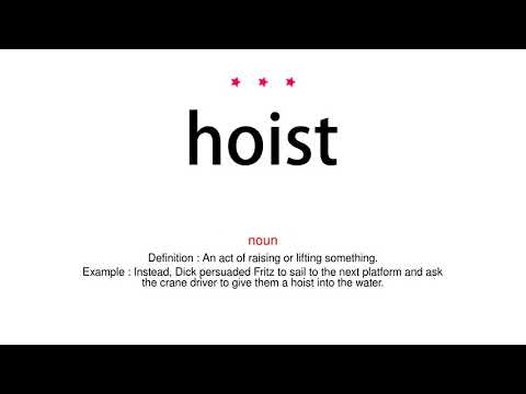 How to pronounce hoist - Vocab Today