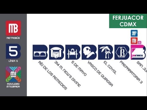 Anuncio de Estaciones Línea 5 del Metrobús CDMX