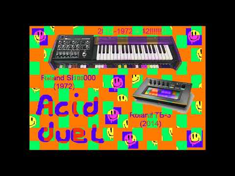 Roland SH-1000 & TB-3 acid duel 162 bpm