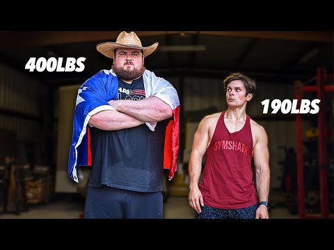 Watch a Regular Gym Bro Take on Leg Day With a Champion Strongman