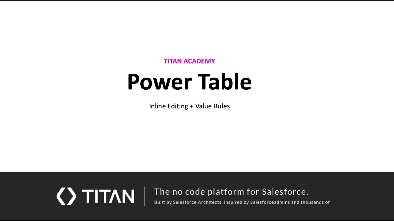 Inline edit your Salesforce data using Power Table