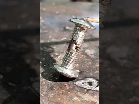 Witness the Perfect Weld of Two Screws