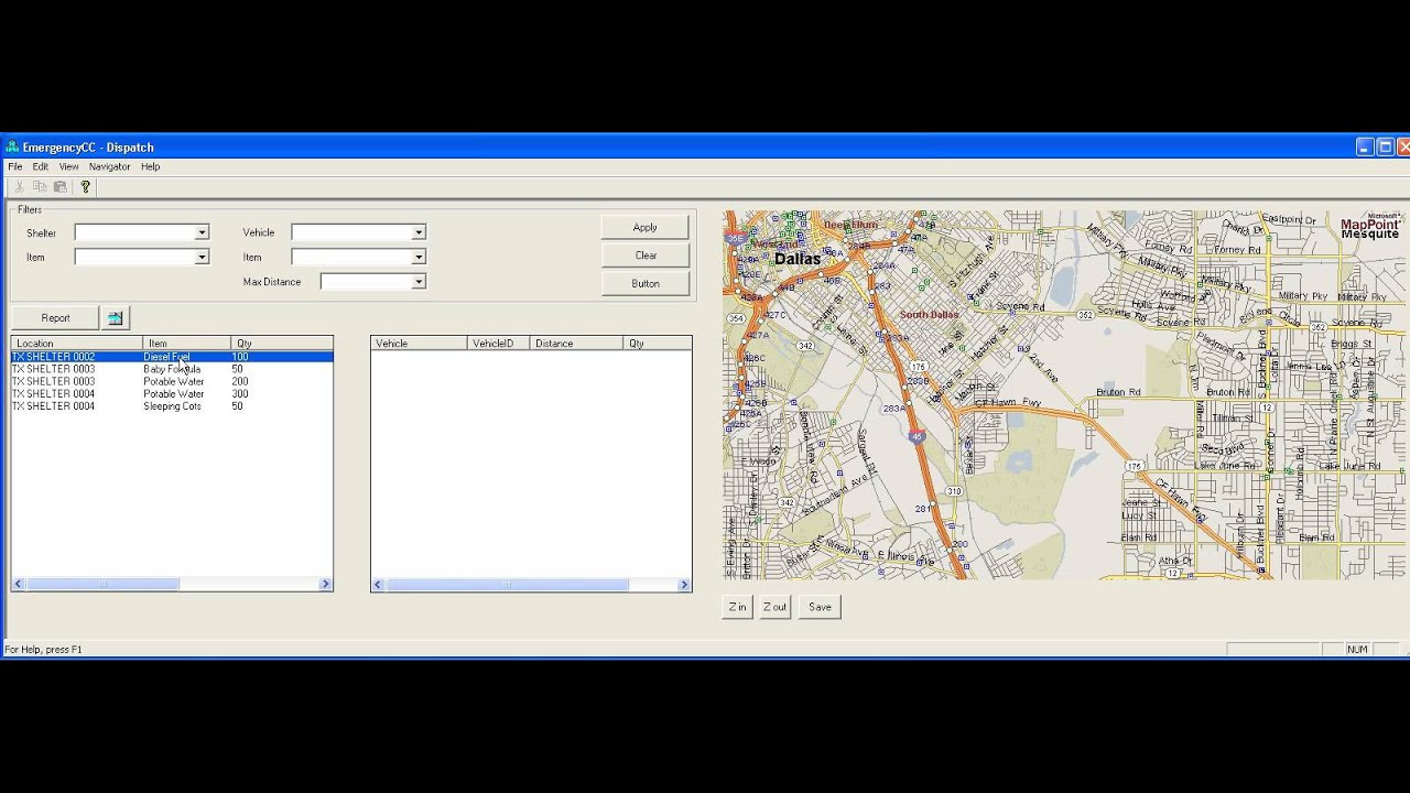 Emergency Command and Control - Logistics Dispatching with Mobile