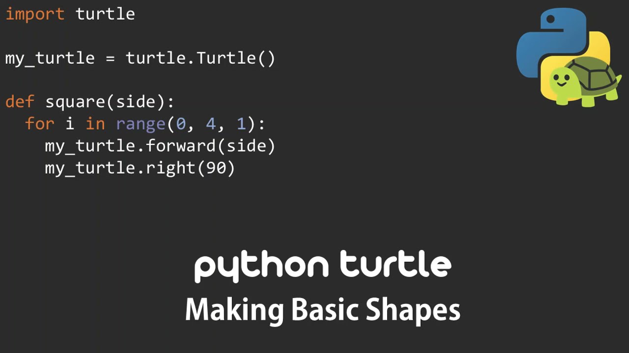 Making Basic Shapes - Turtle Python