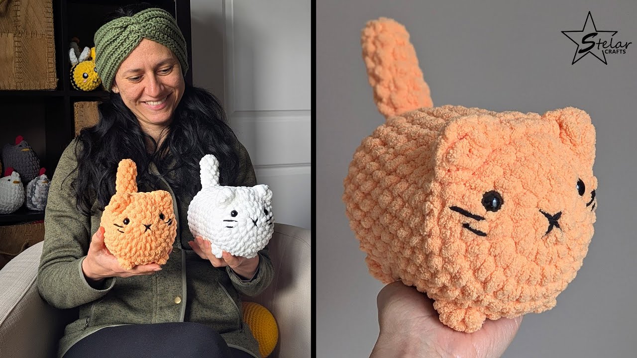 Cute Crochet Loaf Cat Tutorial | Cat Amigurumi Pattern