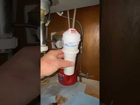 Sink not draining? Installing Air Admittance Valve Under Kitchen Sink #plumber #plumbing #oatley