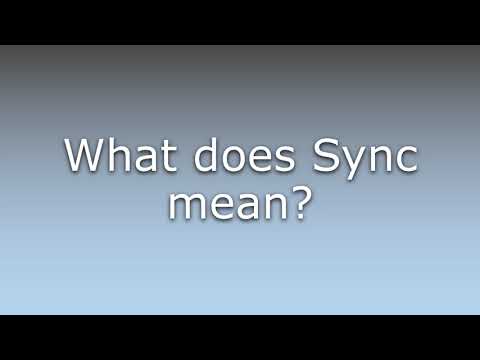 What does Sync mean?