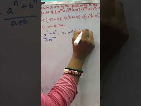 which one of the following common factor of (47^43+43^43)&(47^47+43^47)# short video
