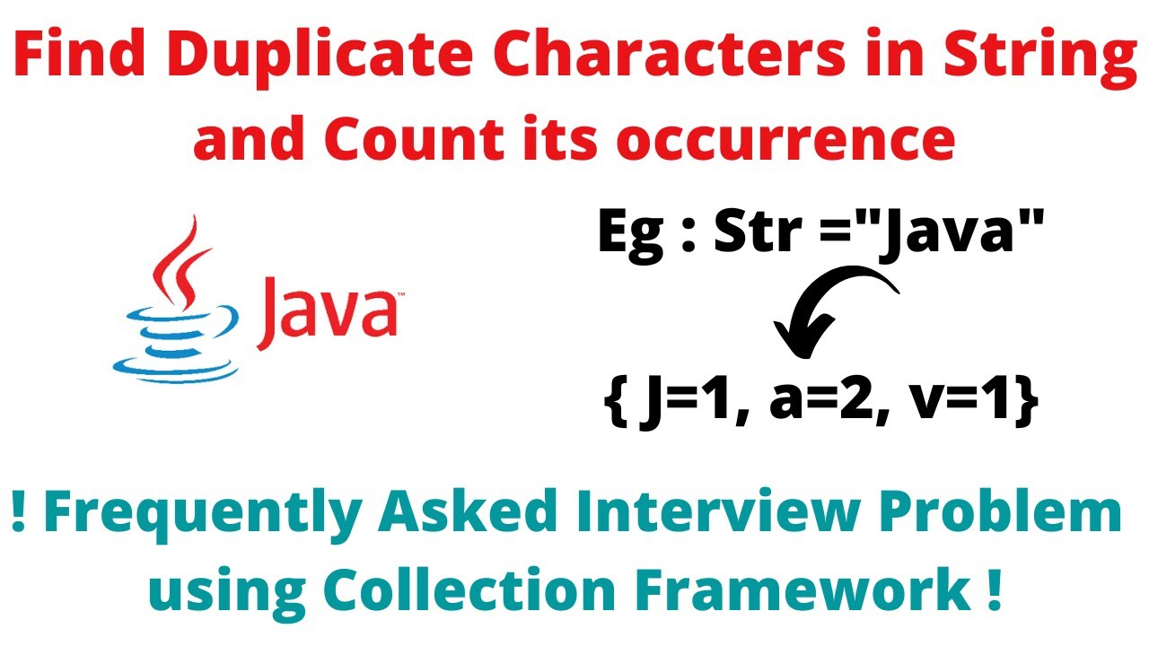 Java Program to Find the Duplicate Characters from a String and Count its Occurrence 😲 | FAQ !!