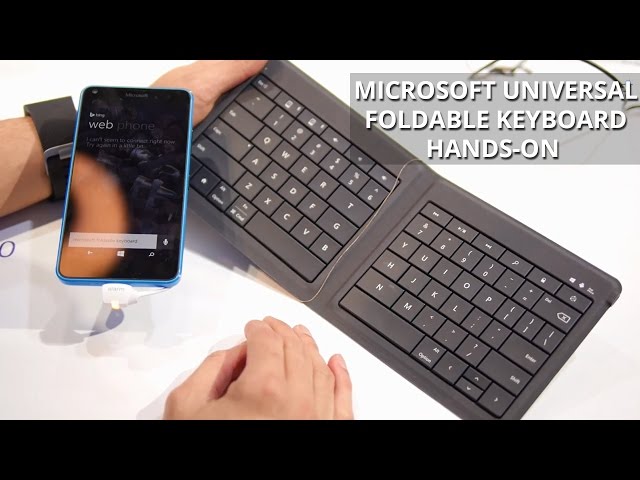 Microsoft Universal Foldable Keyboard hands-on - PhoneArena