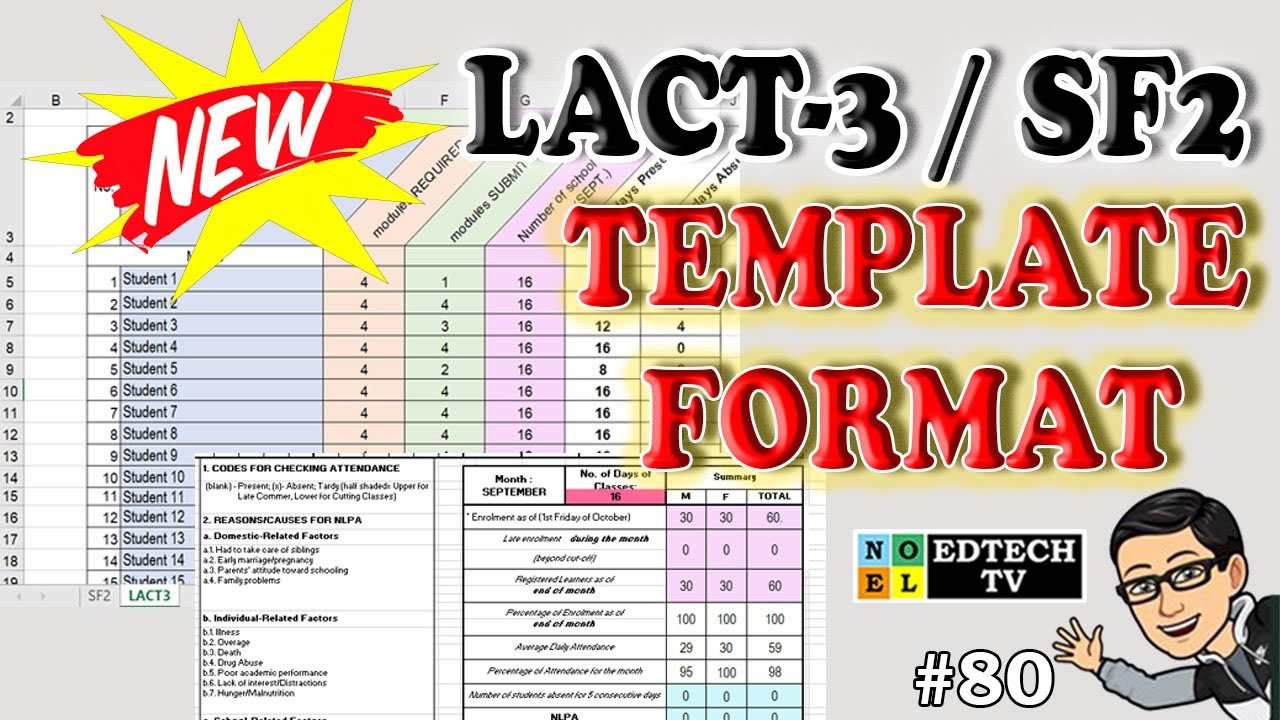NEW LACT3 AND SF2 TEMPLATE FORMAT